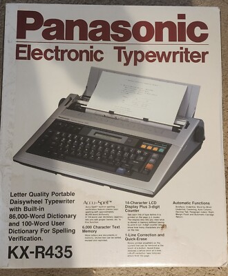 Panasonic Electronic Typewriter KX-R435 With Box | eBay