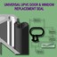 UNIVERSAL BLACK SEAL UPVC DOOR WINDOW DOUBLE GLAZING REPLACEMENT RUBBER ...
