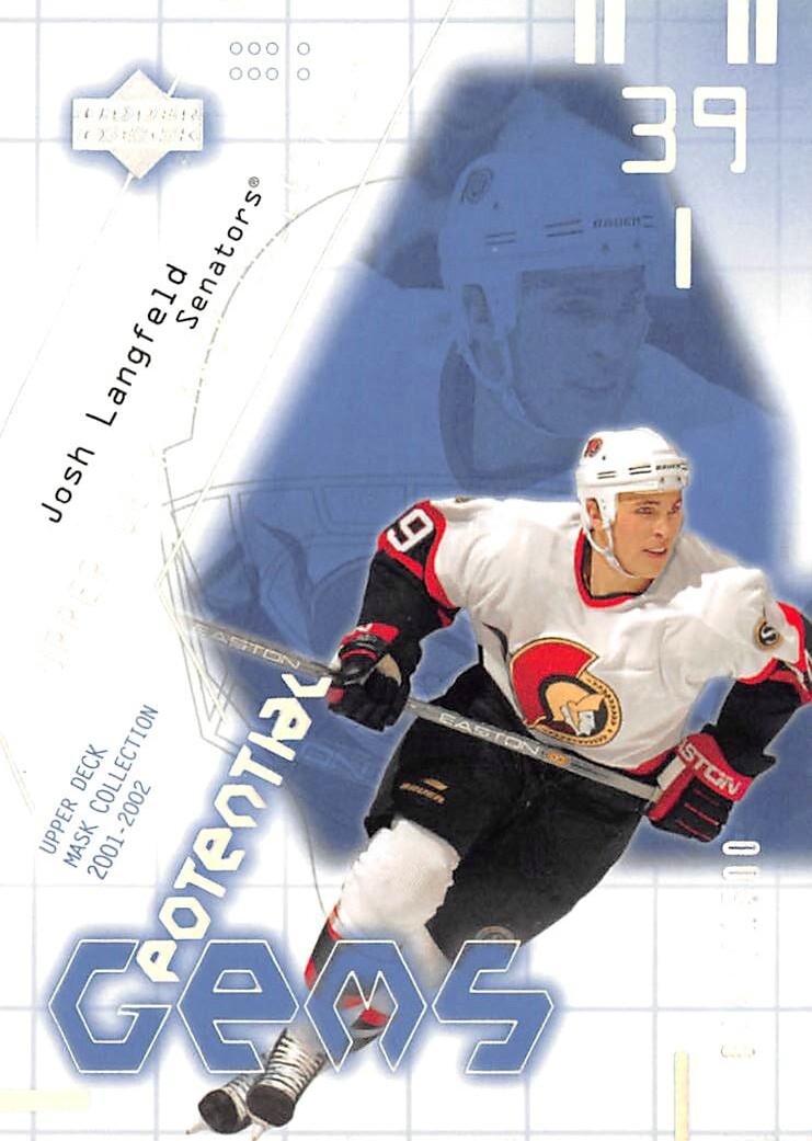 2001-02 UD Mask Collection #158 Josh Langfeld RC | eBay