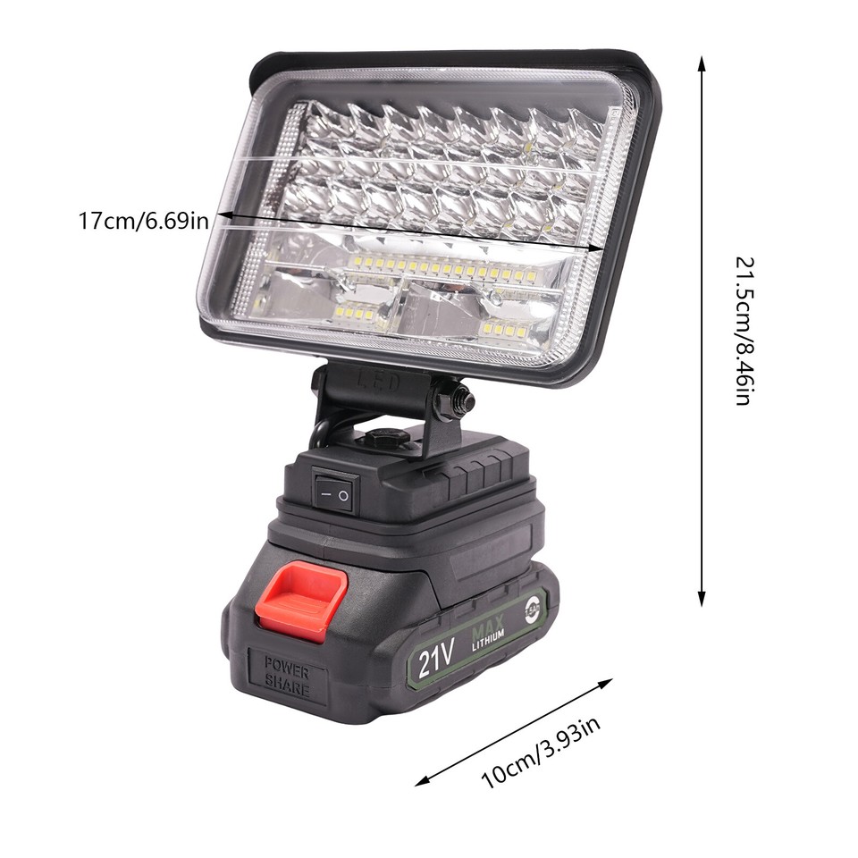 5in LED Work Light Portable Battery Powered Light Cordless Light 48 W ...