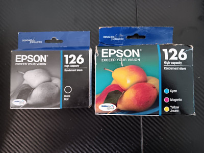 Epson T126 B/C/M/Y High Yield Ink Cartridge, 4/Pack (T126120-BCS) - Exp ...