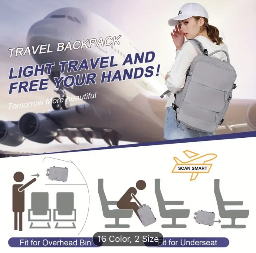 JetBlue Approved Personal Item Travel Backpack ️(42cm x 32cm x 20cm ...