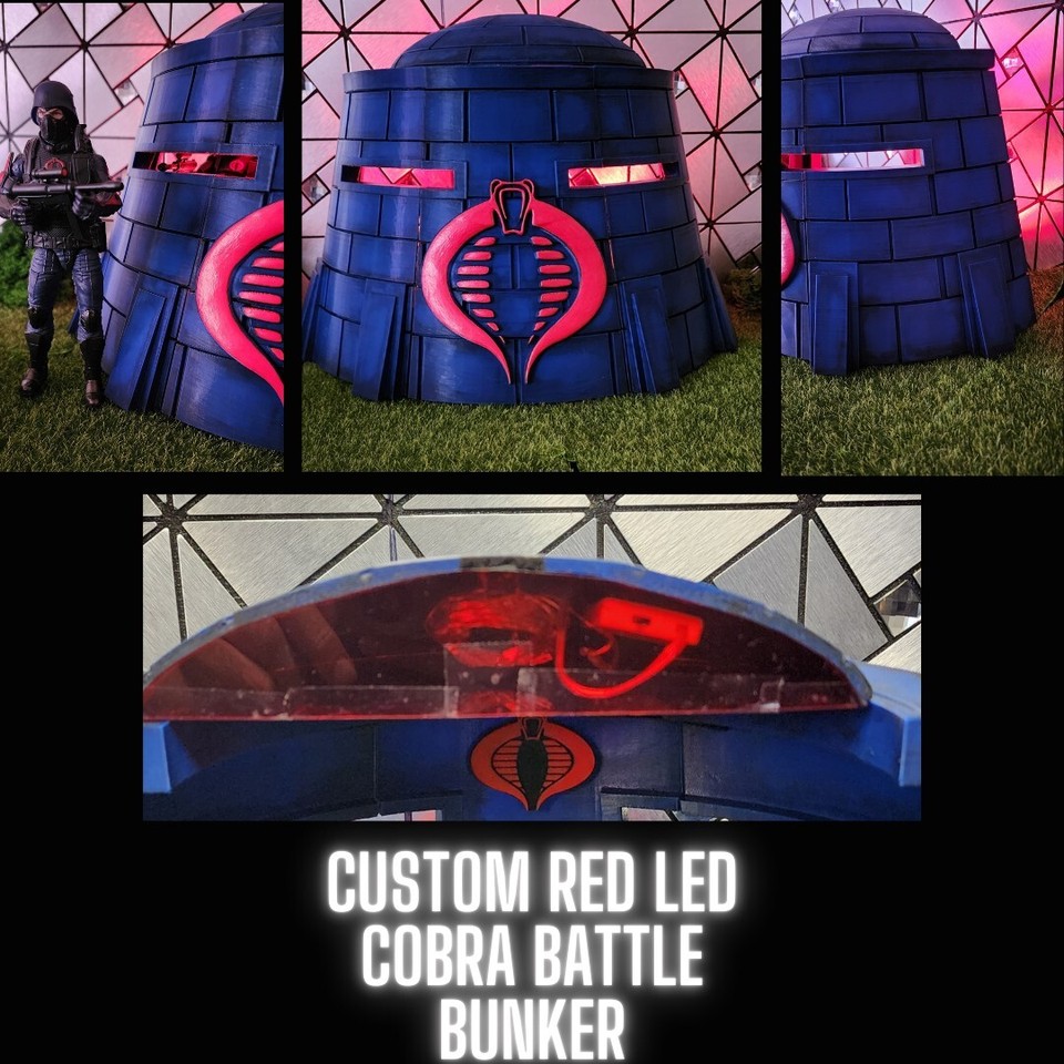 GI JOE COBRA BATTLE BUNKER With RED LED - 1:12 Scale, GI Joe Classified ...