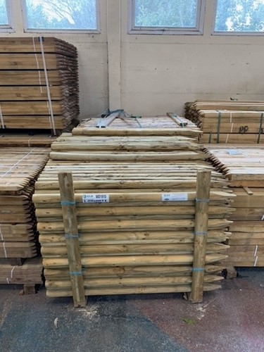 Round Wooden Fence Posts HC4 Pressure treated - Pick the size and ...