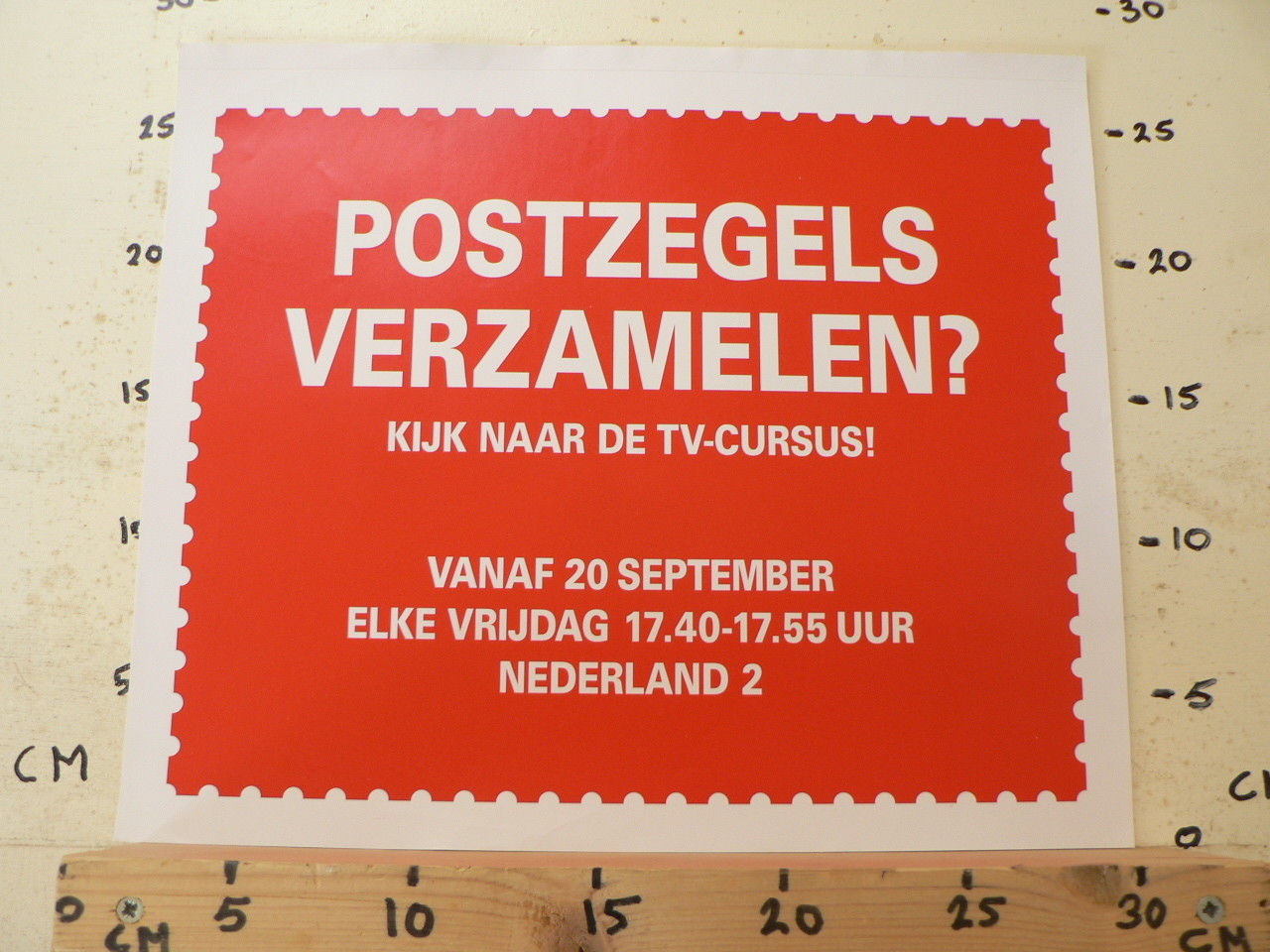 STICKER,DECAL LARGE STICKER PTT POST POSTZEGELS VERZAMELEN KIJK TV ...