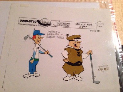 Hanna Barbera Jetsons George & Cogswell Golf Model cell | eBay
