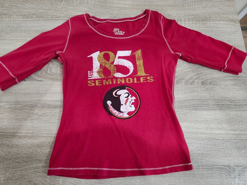 FSU Seminoles T-Shirt Women’s Large FL Florida State Garnet Gold 1851 3 ...