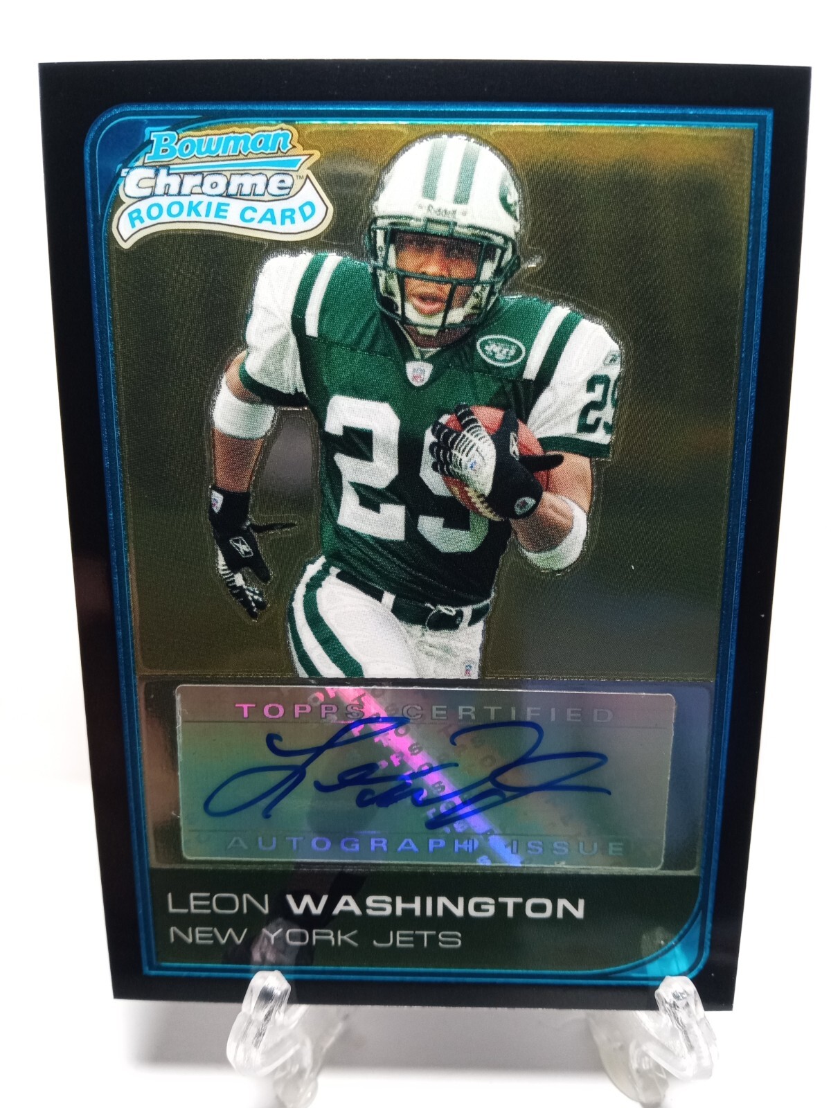 2006 Bowman Chrome Football Leon Washington Autograph | eBay