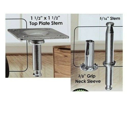 Caster Top Plate Connector Stem / Holder Pin Plate Mount Part 4 sets | eBay