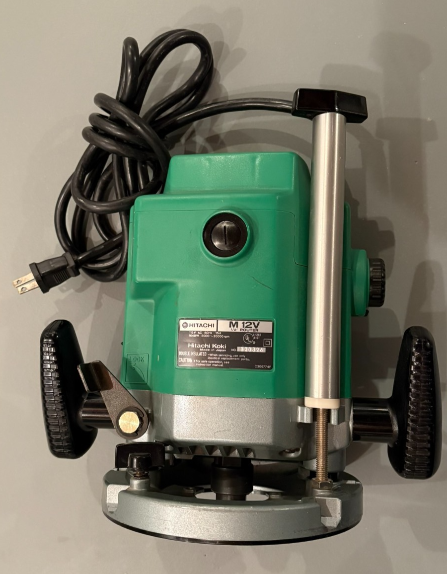Hitachi M12V Plunge 1/2" Router 3 1/4 HP 15A 8000-20000 RPM | eBay