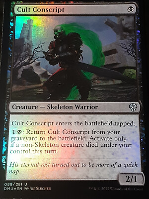 Cult Conscript FOIL , Dominaria United ,Near Mint ,MTG,FREE SHIPPING | eBay