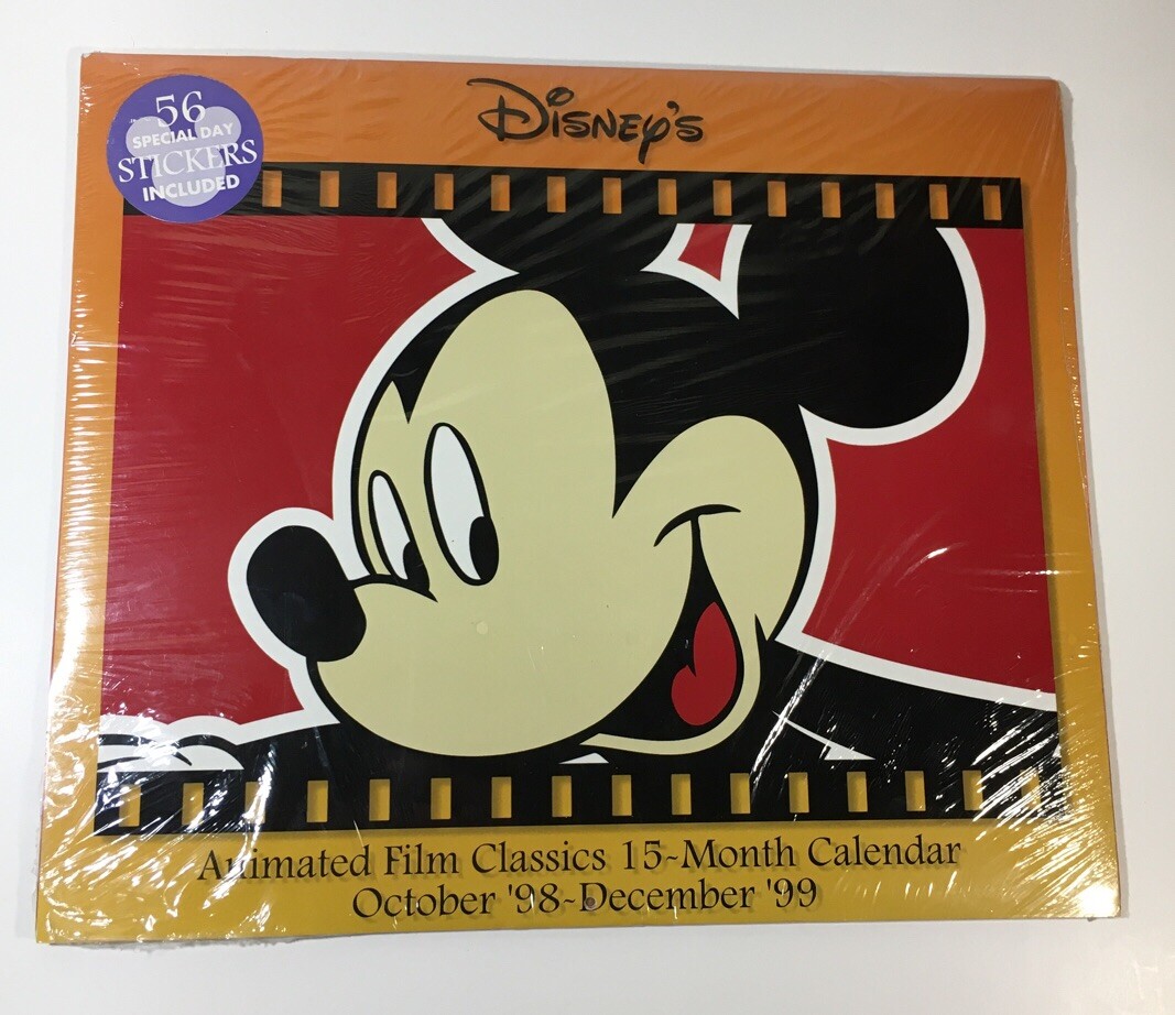 Walt Disney Wall Calendar New Sealed - 1999 Animated Film Classics | eBay