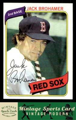 1980 Topps - Jack Brohamer - #349 Boston Red Sox | eBay