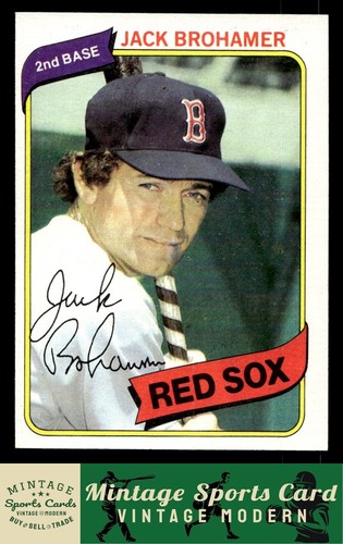 1980 Topps - Jack Brohamer - #349 Boston Red Sox | eBay