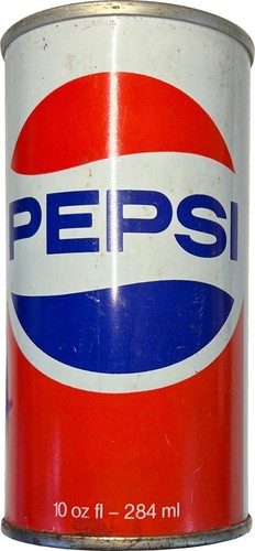 Vintage Pepsi Soda Pop Can 284mL 10 oz Steel Montreal Canada Push ...