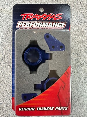 Traxxas Sledge Aluminum Steering Blocks Left & Right Blue TRA9635X | eBay