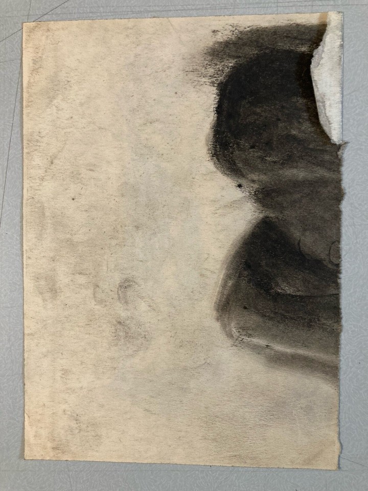 Very Beautiful Drawing Miner on Paper Portrait Charcoal Man 1944 To ...