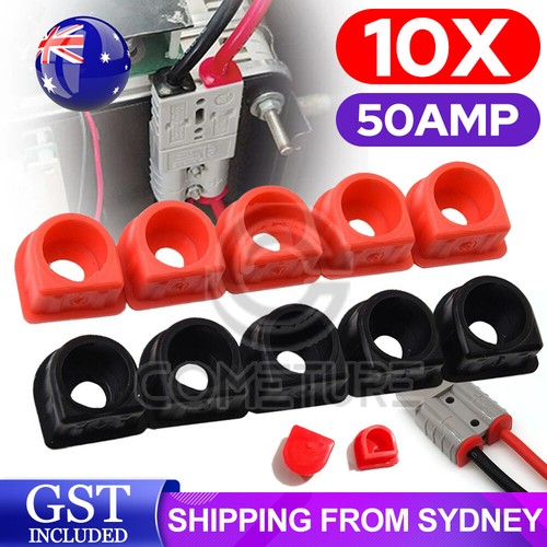 50A Anderson Plug Waterproof Cable Inserts Covers 10-Pack Seals Caps ...