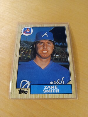 1987 Topps #544 ZANE SMITH Atlanta Braves Baseball Card, Pitcher, Star ...