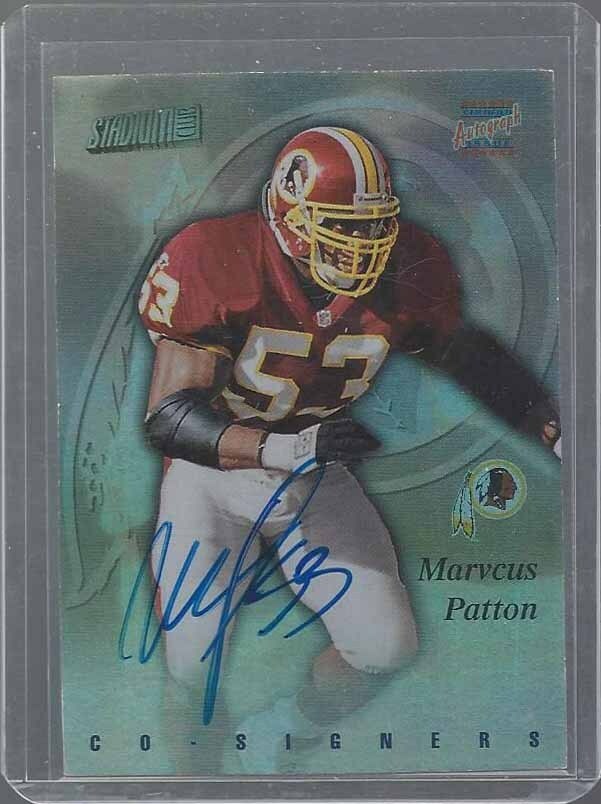 MARVCUS PATTON ALONZO SPELLMAN 1997 STADIUM CLUB CO-SIGNERS DUAL ON ...