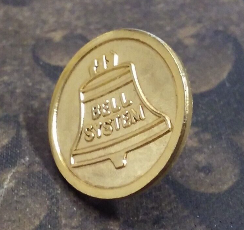 Bell System Logo gold tone pin badge the design used from 1964 - 1969 ...