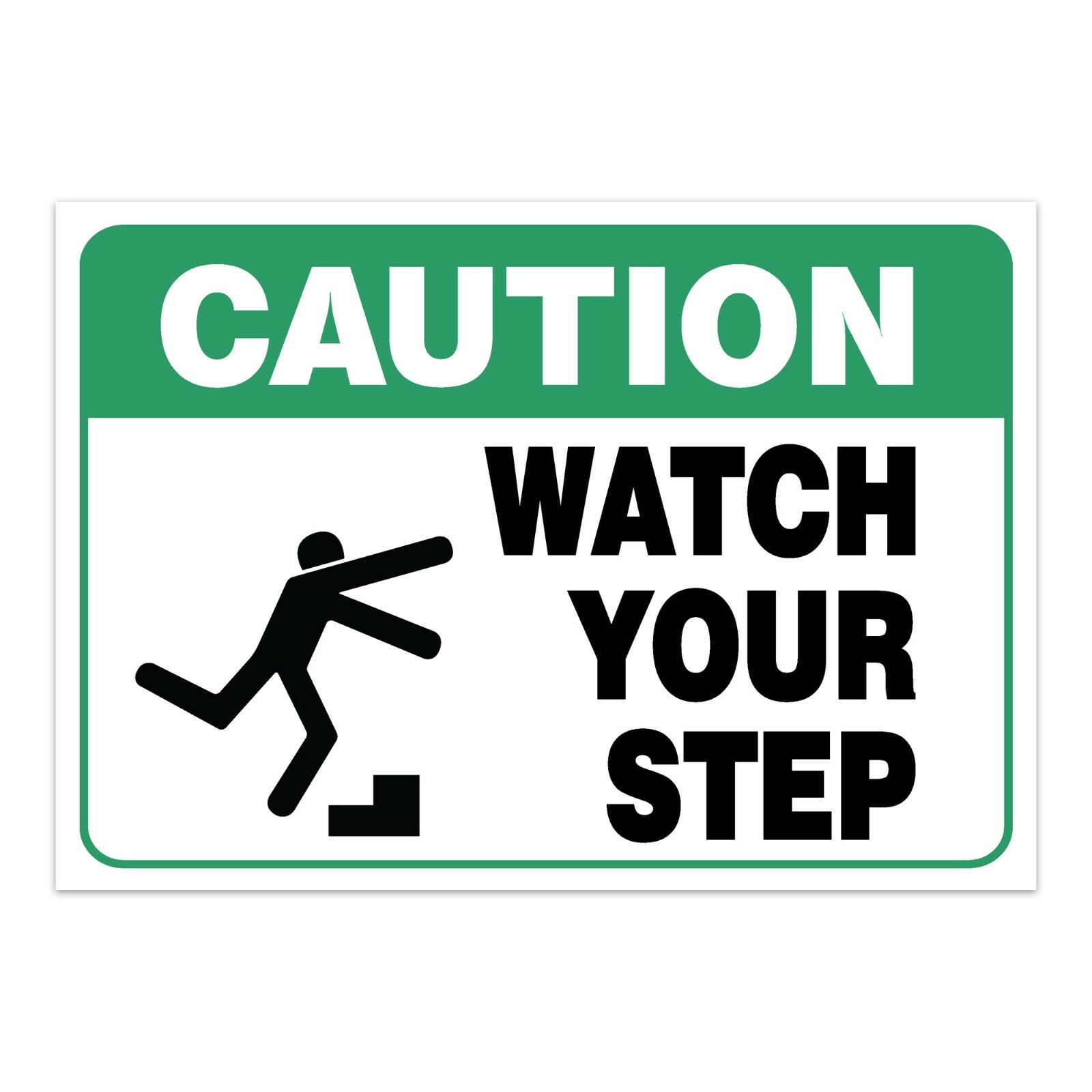CAUTION Watch Your Step Decal Anti-Slip Sign Watch Your Step Vinyl ...