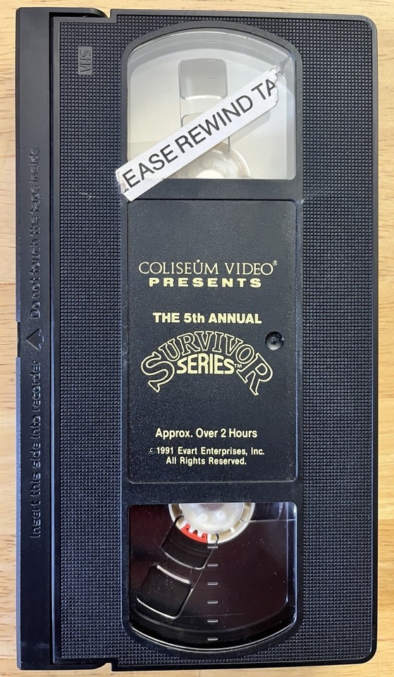 WWF Survivor Series (VHS, 1991) The 5th Annual VHS Wrestling WWE ...