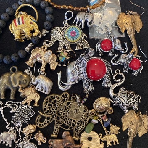 Elephant Junk Jewelry Lot - Vintage & Mod For Parts, Repair, Crafts | eBay