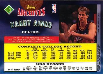 1992-93 Topps Archives #13 Danny Ainge Boston Celtics | eBay