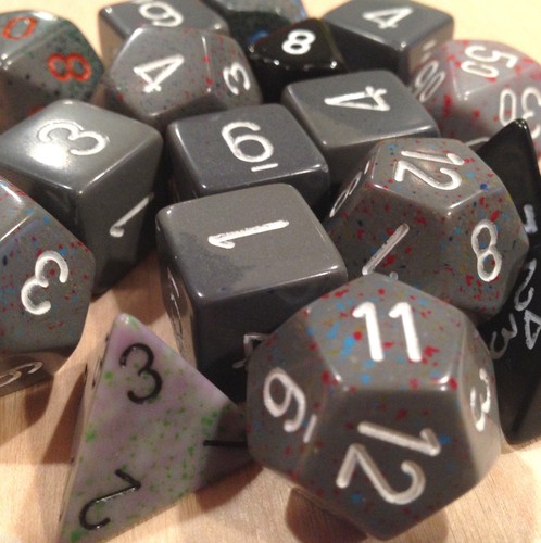 Chessex BY COLOR - 3 ounces assort. GRAY dice from Pound-O-Dice - Pound ...