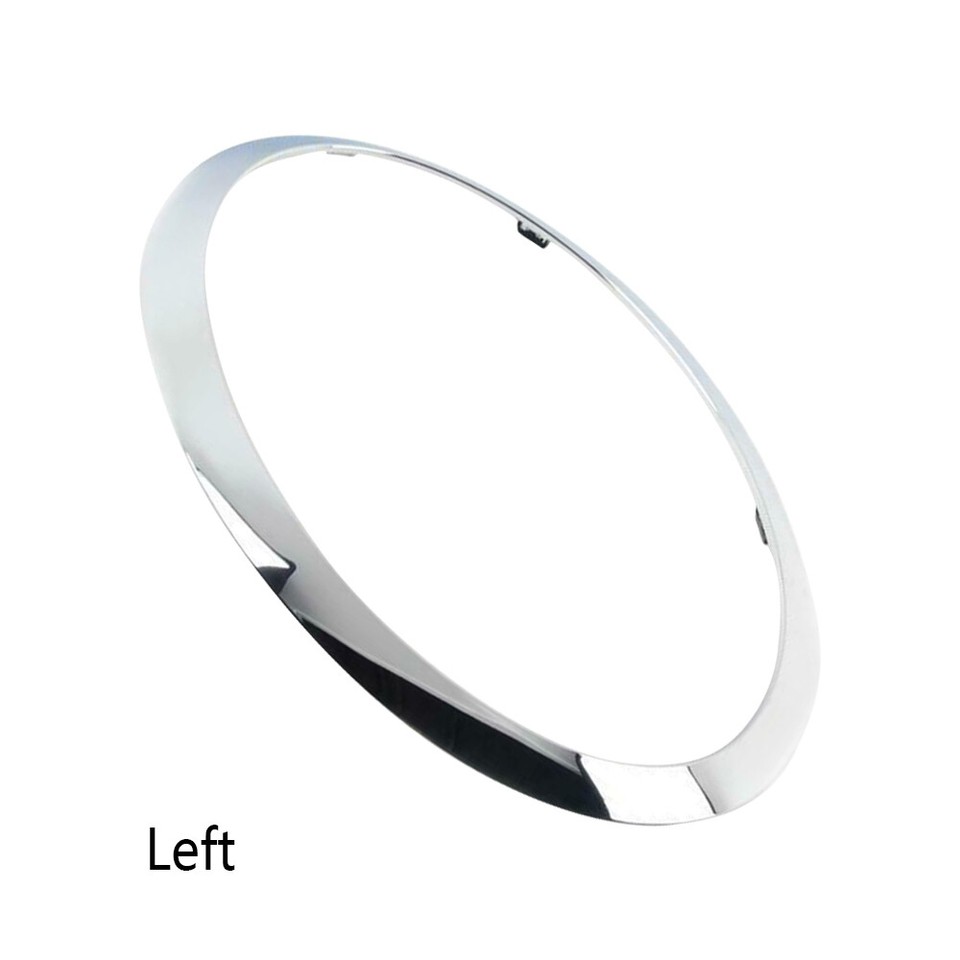 Left & Right For F55 F56 F57 MINI Cooper Headlight Trim Ring SetChrome ...