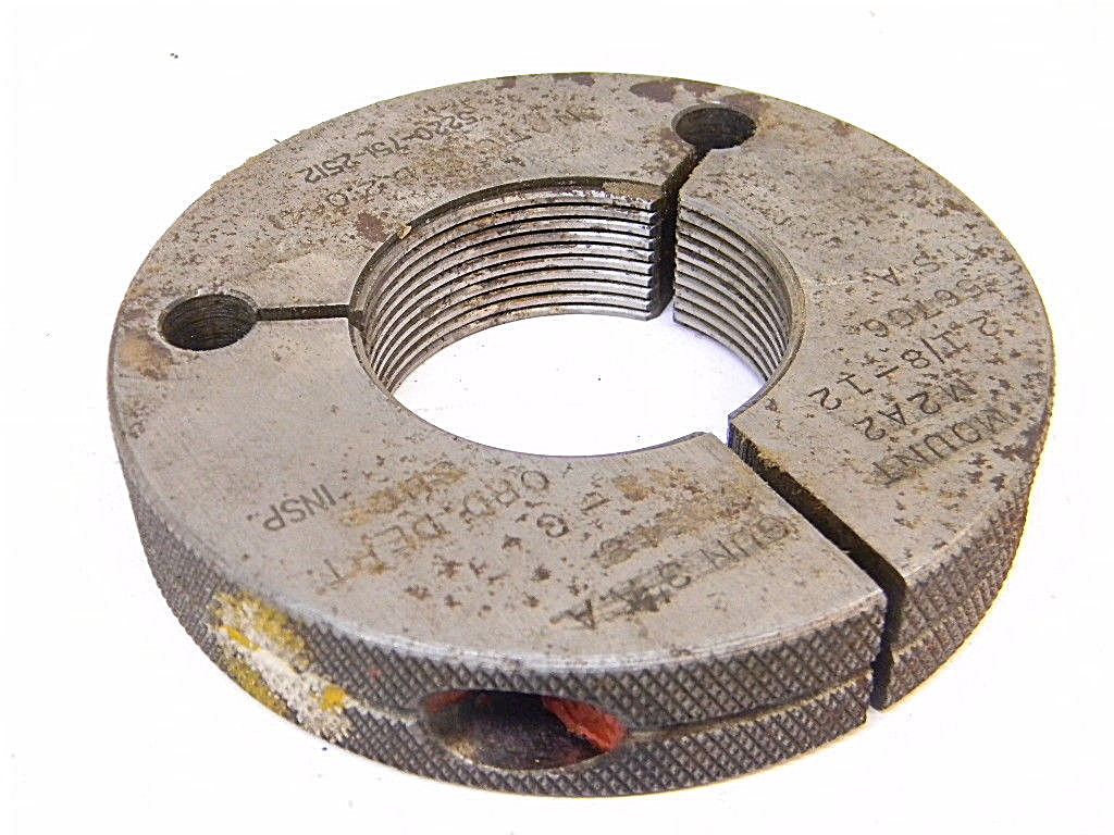 USED HANSON WHITNEY THREAD RING GAGE 2-1/8" x 12 NS3 (NOGO P.D. 2.0641 ...