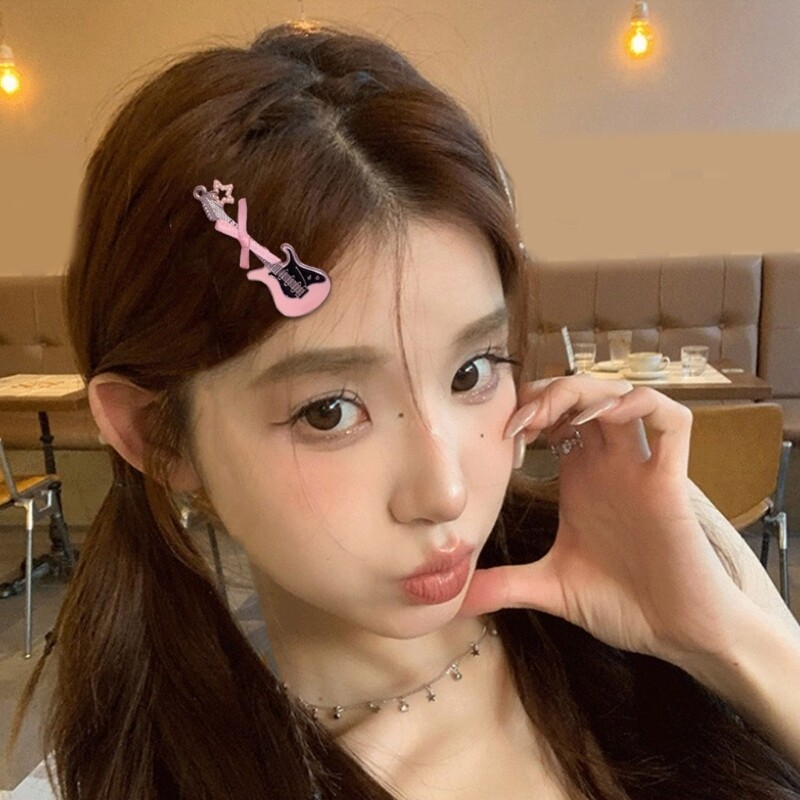 Fashion Sweet Guitar Hair Clips Hair Accessories for Women Girls ...