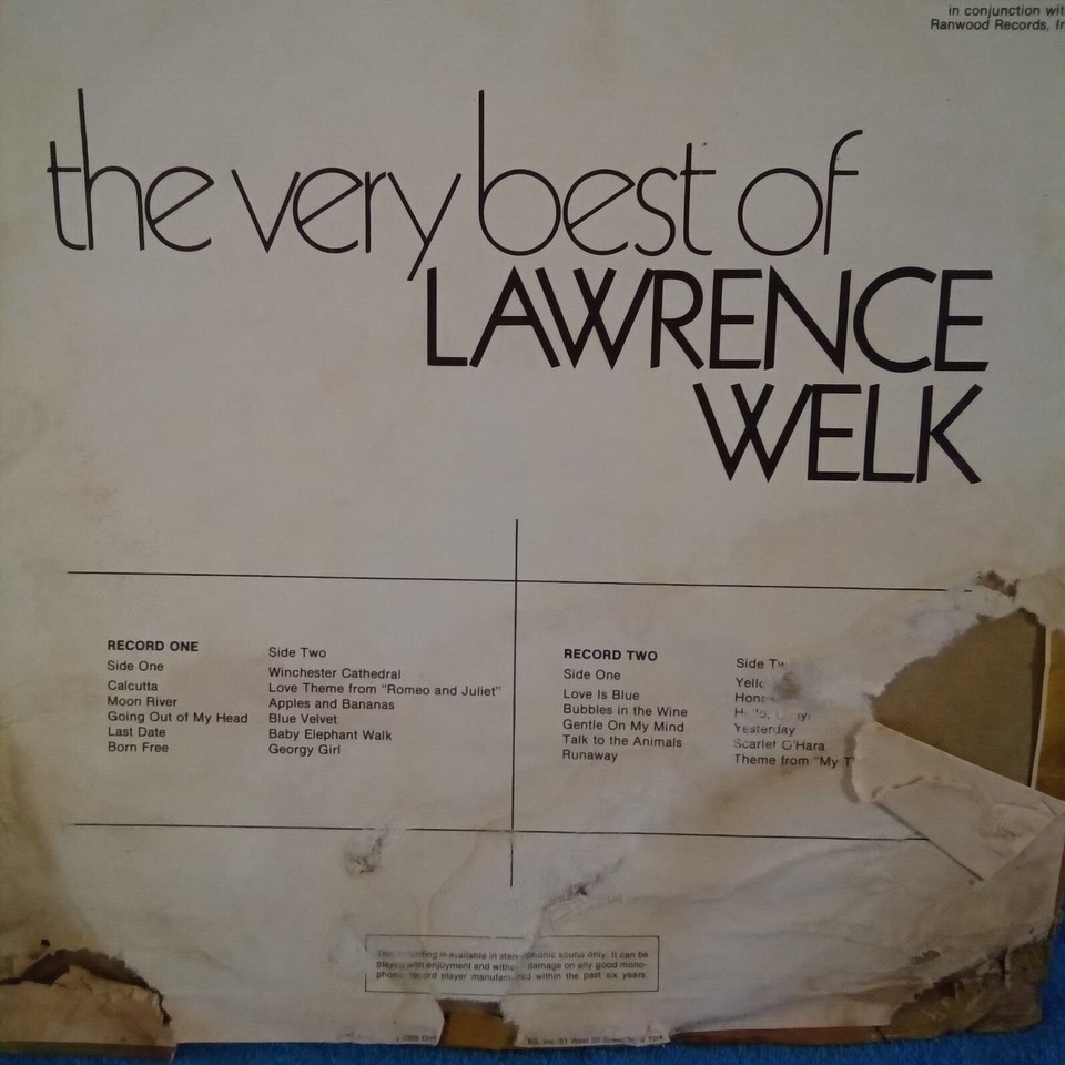 Vintage Vinyl LP Album Record - The Very Best Of Lawrence Welk | eBay