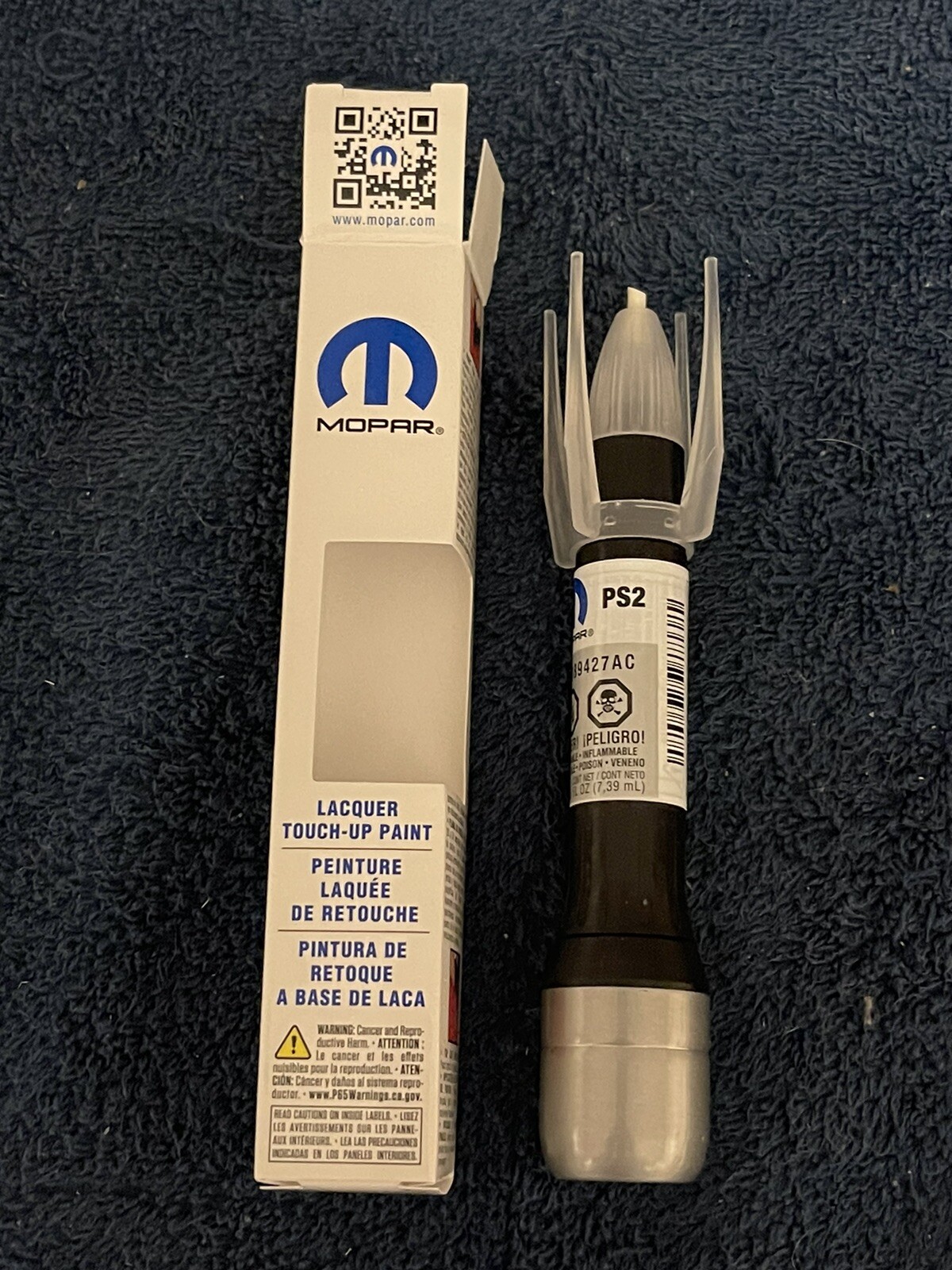 MOPAR TOUCH-UP TOUCH UP PEN/CLEAR COAT~04889427AC~BRIGHT SILVER ...