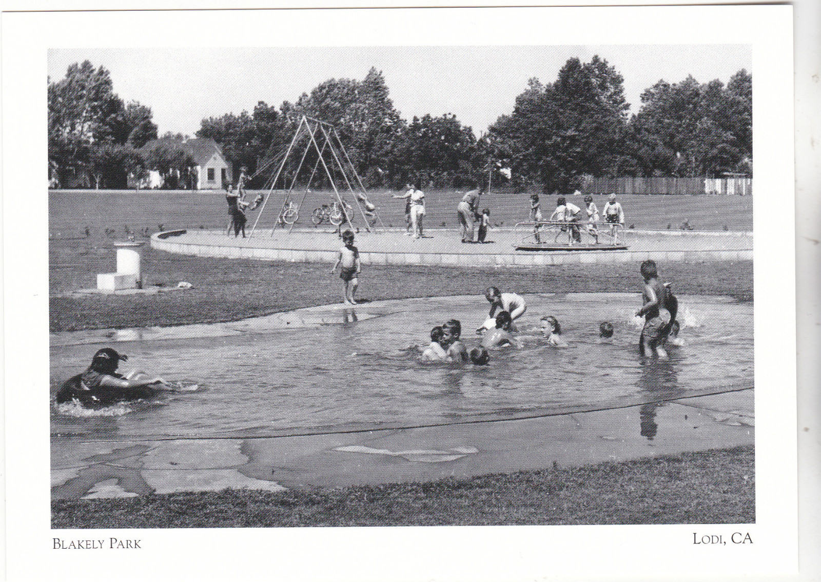 *Postcard-"Blakely Park" ...Wading Pool- *Lodi, CA {G22} | eBay