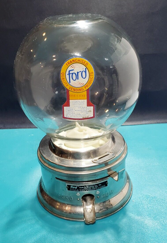 FORD GUMBALL MACHINE WITH LOCK & KEY! | eBay