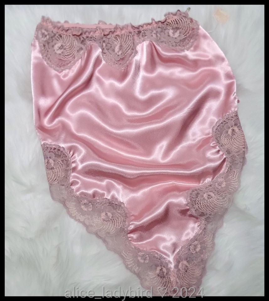 NWT Vintage SHINY Slip TEDDY Liquid Satin BODYSUIT Panty LACE Strapless ...