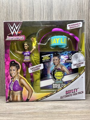 BAYLEY WWE Mattel Ultimate Fan Pack Action Figure Toy w Headband + DVD ...
