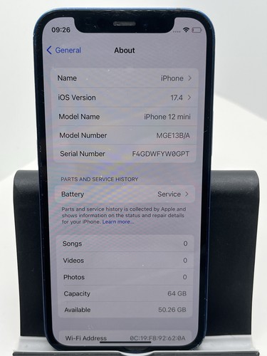 Apple iPhone 12 Mini 64GB Midnight Blue, Unlocked Great Condition | eBay UK