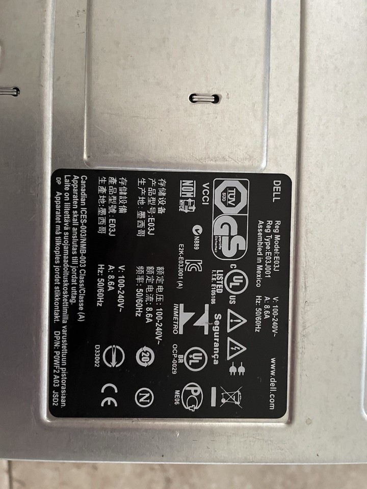 Dell EqualLogic PS4110E 12x 3TB NL SAS 3.5" 10gbe PS4100 NO HDD ...