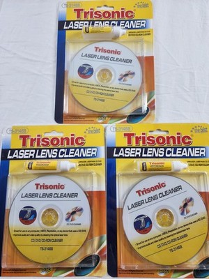 3 Pack DVD Player Lens Cleaner Disc with Cleaning Solution Laser Lens ...