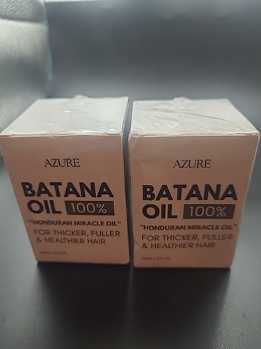2 X Azure 100% Batana Oil, Honduran Miracle Oil, 2 Jars, 4oz. Each EXP ...