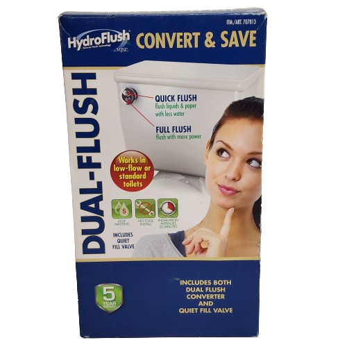 HYDROFLUSH 707813 DUAL FLUSH CONVERTER TOILET BATHROOM | eBay