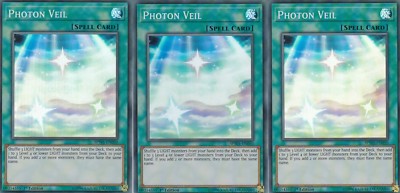 YUGIOH CARD 3 X PHOTON VEIL SPWA-EN050 SPIRIT WARRIORS SUPER | eBay UK