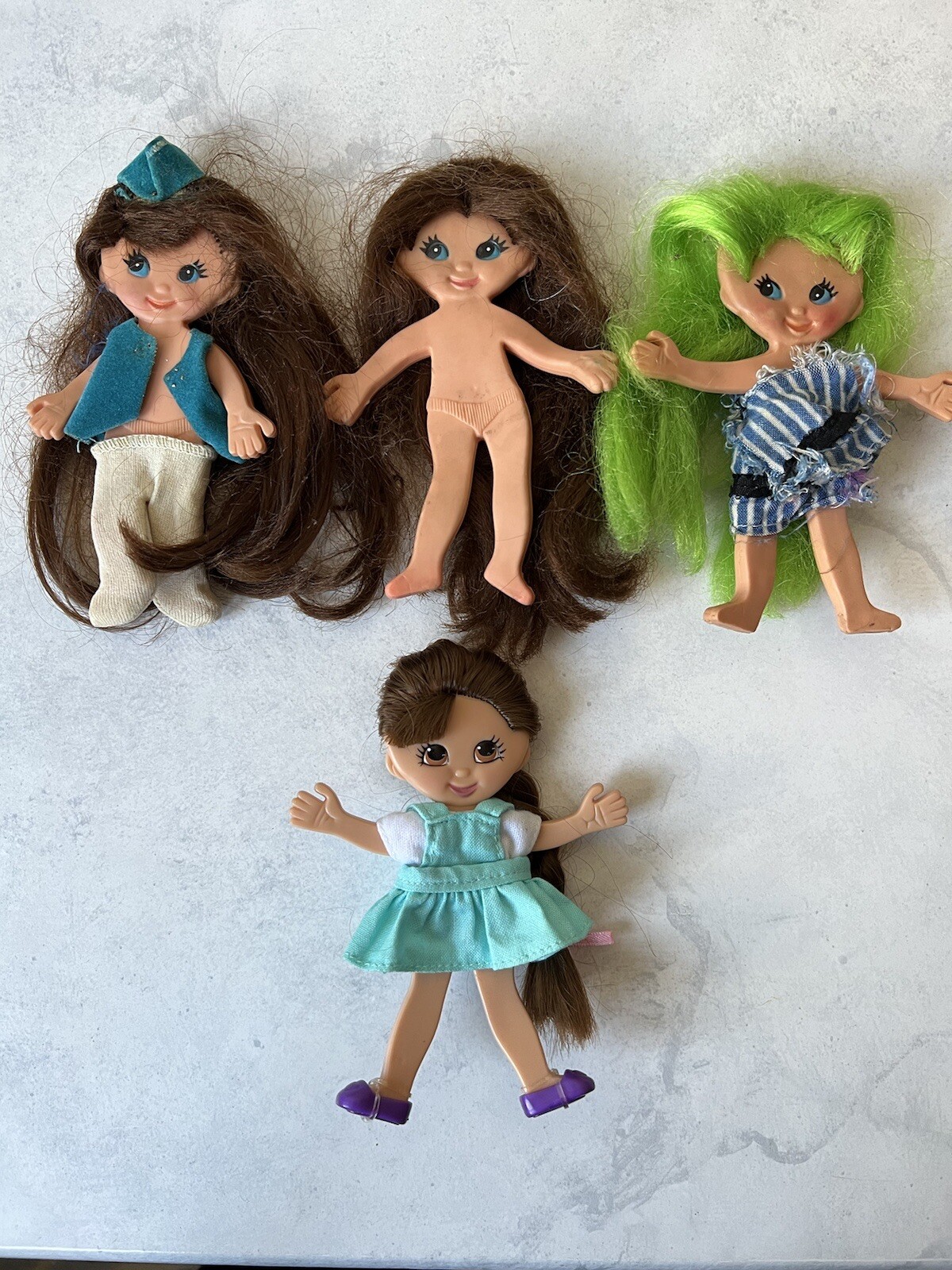 Vintage FLATSY Dolls Lot of 4 1969 2008 | eBay