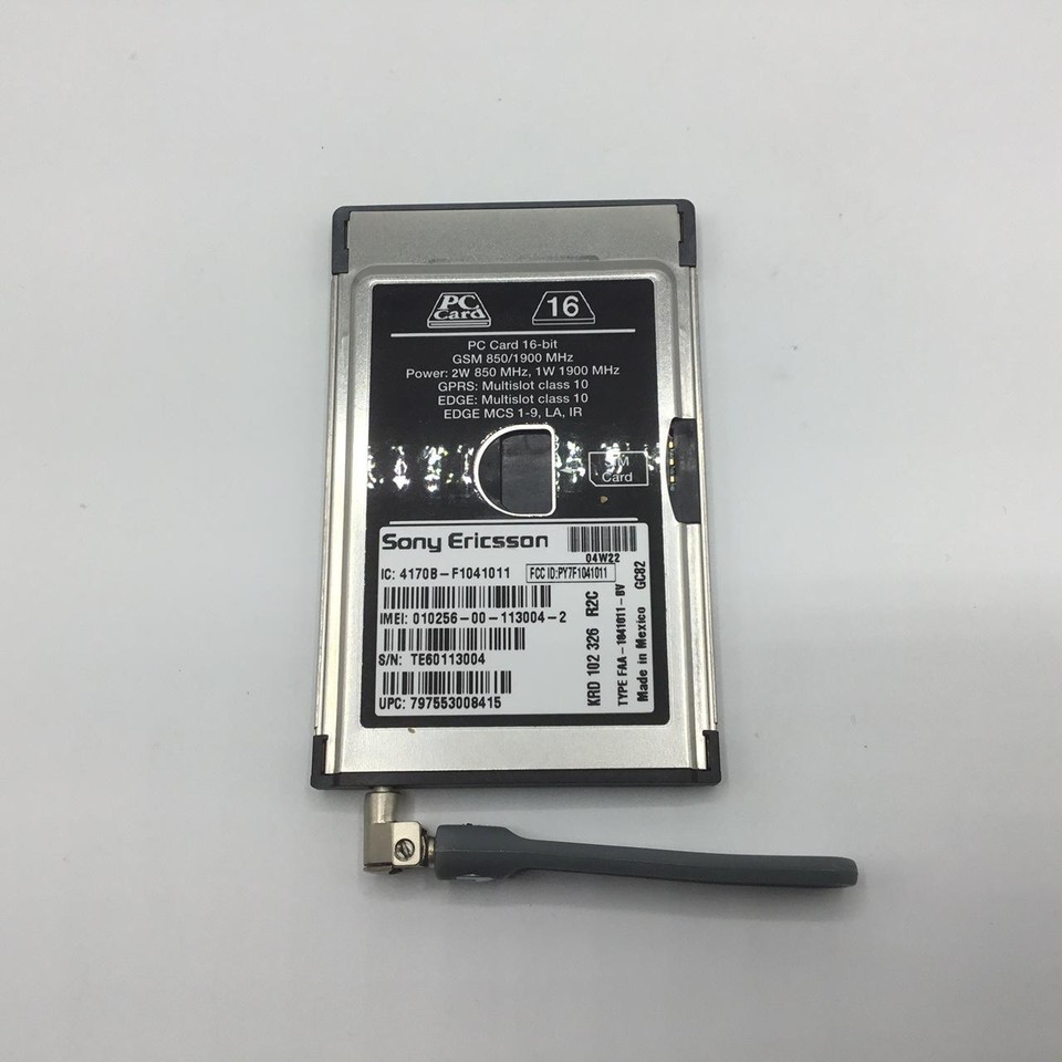 Sony Ericsson GC82 GSM EDGE GPRS PC Card - Wireless Cellular Modem | eBay