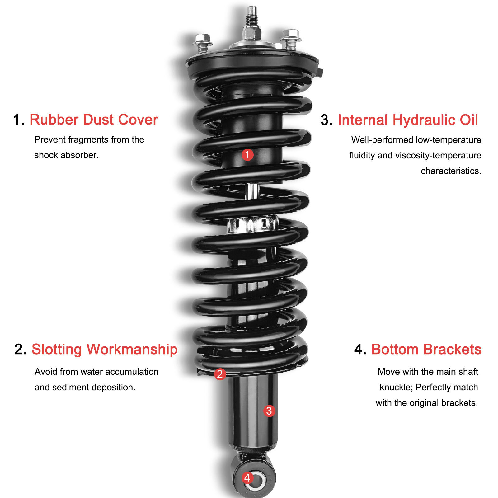 Front Pair Complete Strut & Coil Spring Assembly for Lexus GS300 GS400 ...