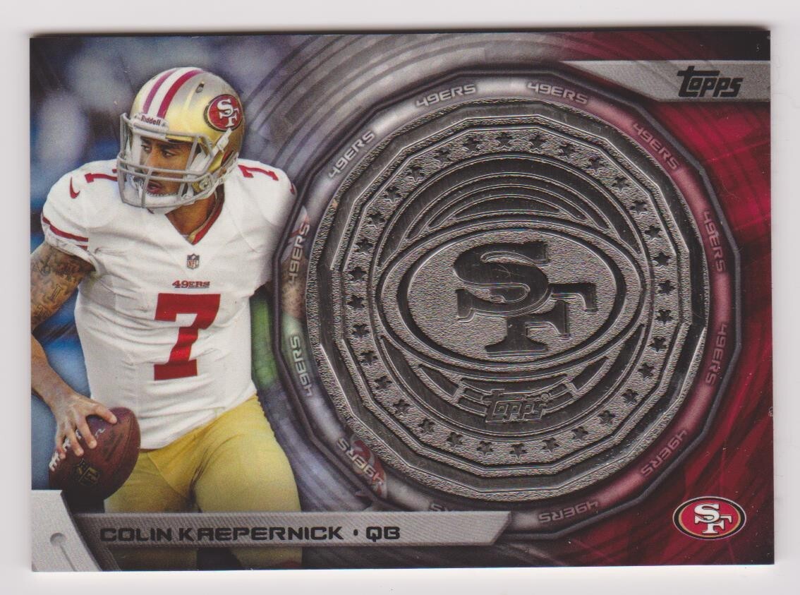 2014 Topps - Nfl Kickoff Coin Card Colin Kaepernick #NFLKC-CK for sale ...
