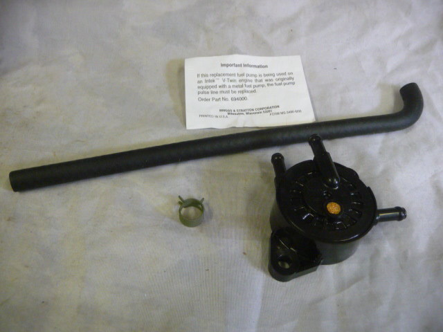 New Craftsman Briggs & Stratton Fuel Pump Part# 808656 in a 799056 Kit ...